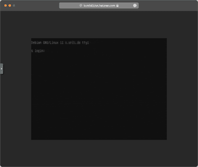 KVM Console - Hetzner Docs