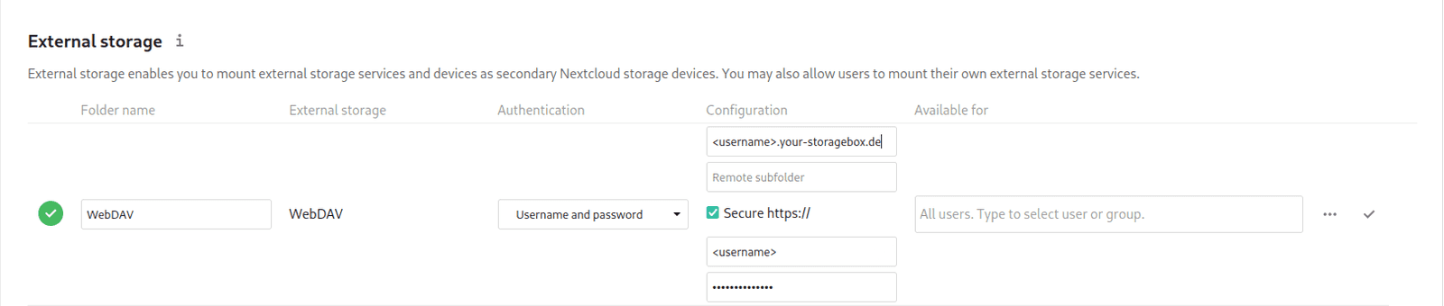Mount External Storage Hetzner Docs