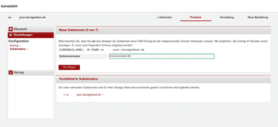 Subdomains - Hetzner Docs