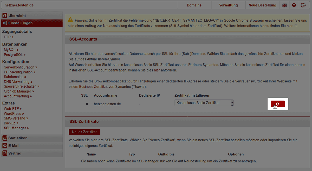 SSL-Guide - Hetzner Docs