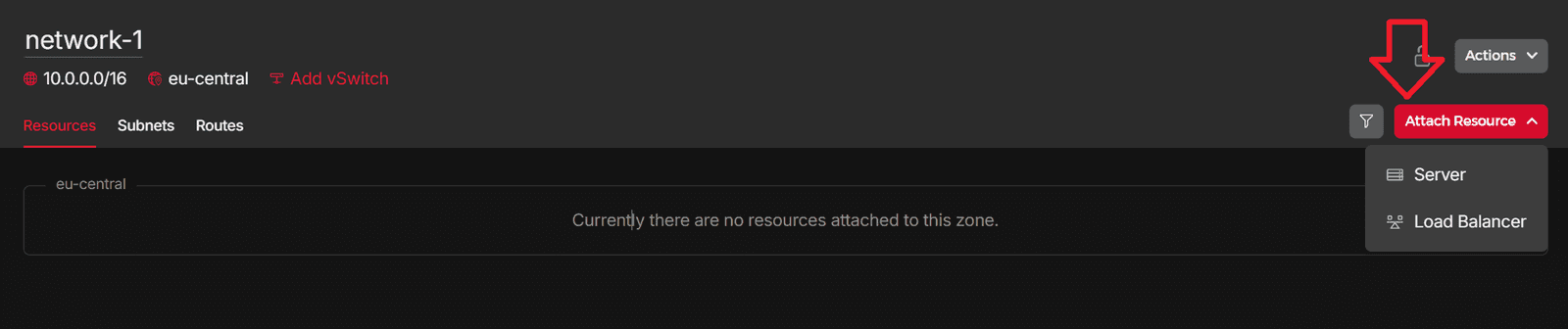 Creating a Network - Hetzner Docs