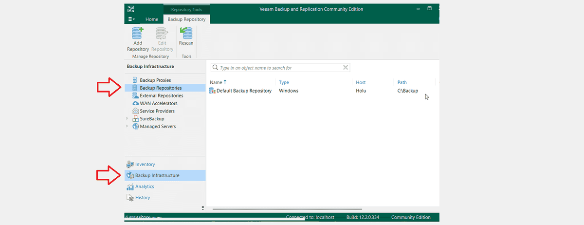 Veeam einrichten - Hetzner Docs