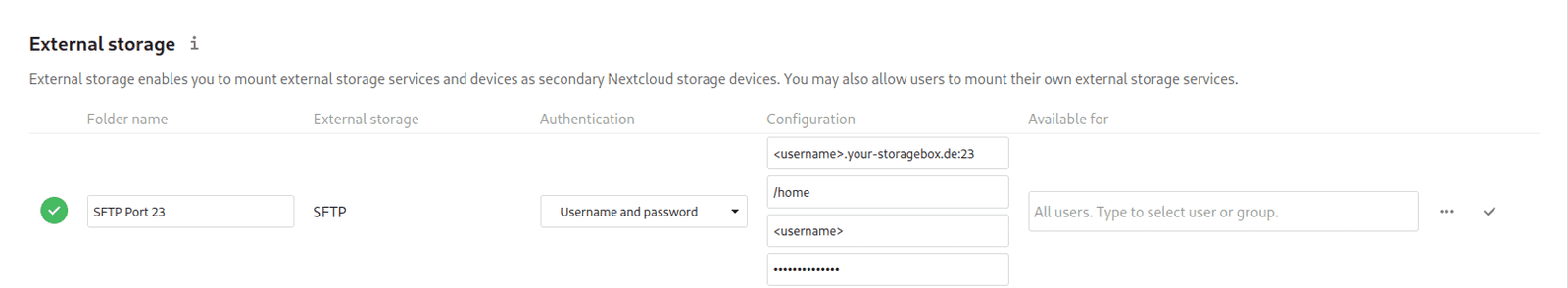 Mount External Storage Hetzner Docs