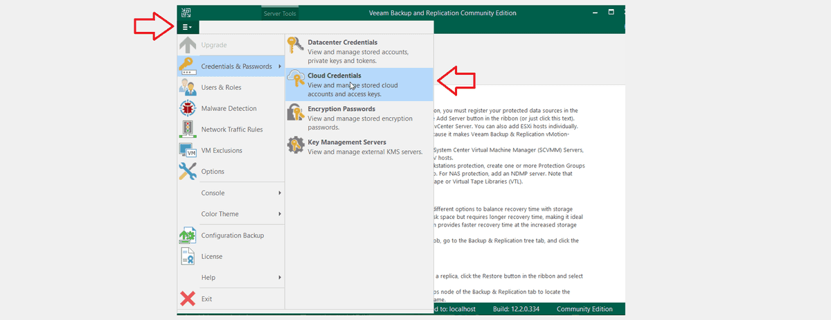 Setting up Veeam - Hetzner Docs