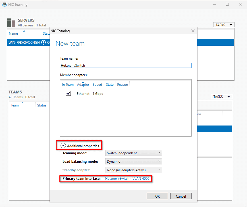 vSwitch for Windows servers - Hetzner Docs
