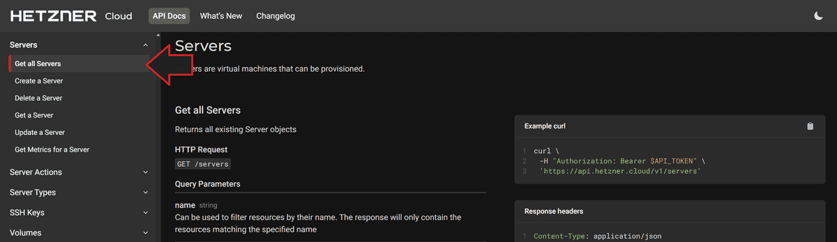 API verwenden - Hetzner Docs