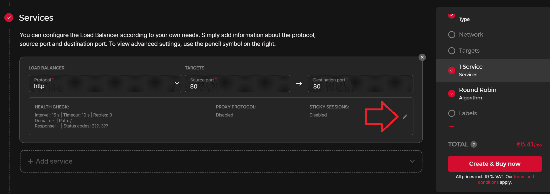 Creating a Load Balancer - Hetzner Docs