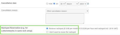 Rackspot reservation - Hetzner Docs