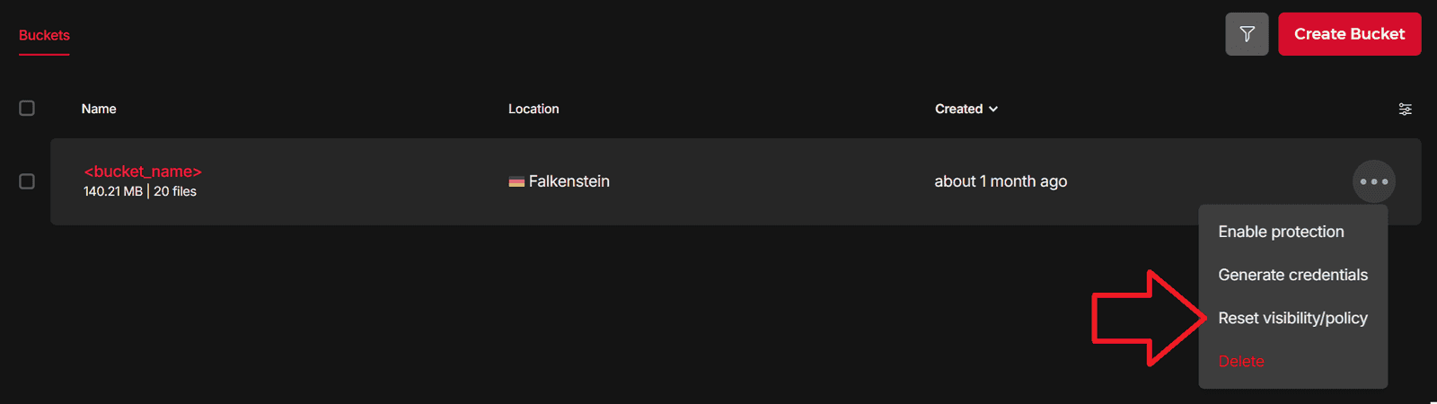 Buckets & objects - Hetzner Docs