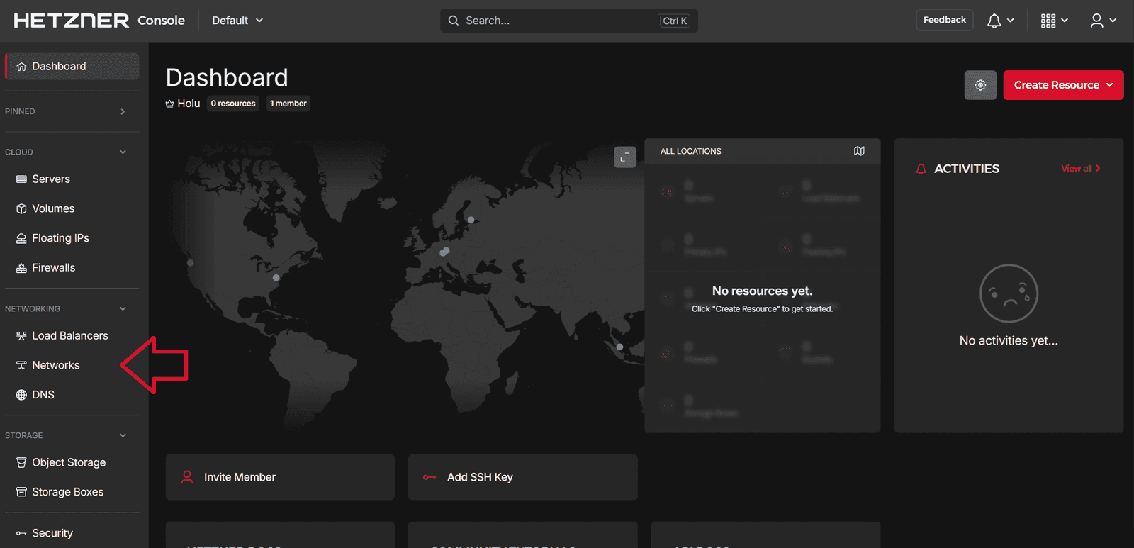 Creating a Network - Hetzner Docs