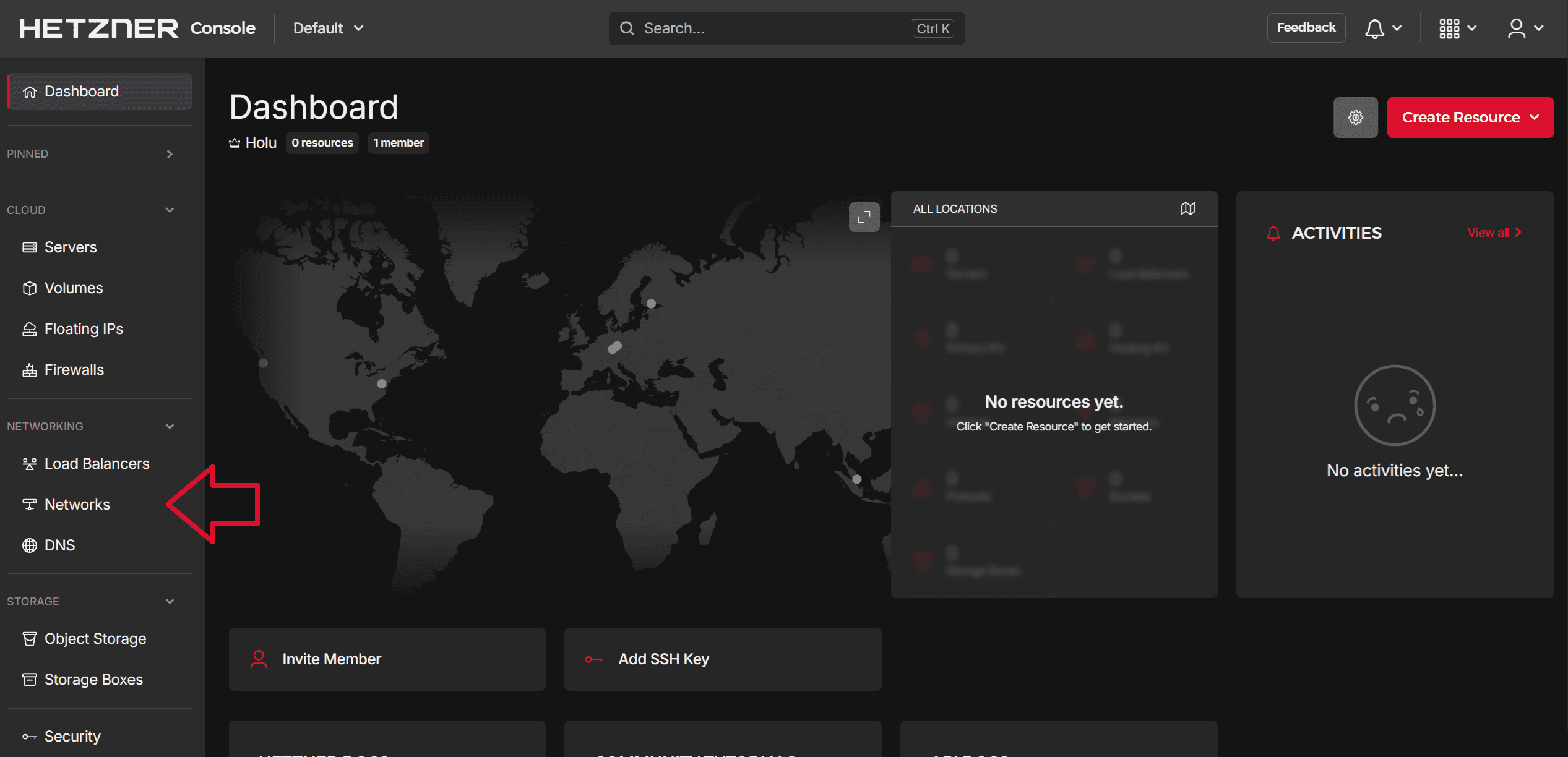 Creating a Network - Hetzner Docs
