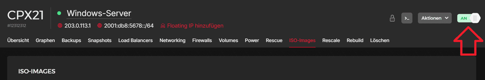 Windows auf der Cloud - Hetzner Docs