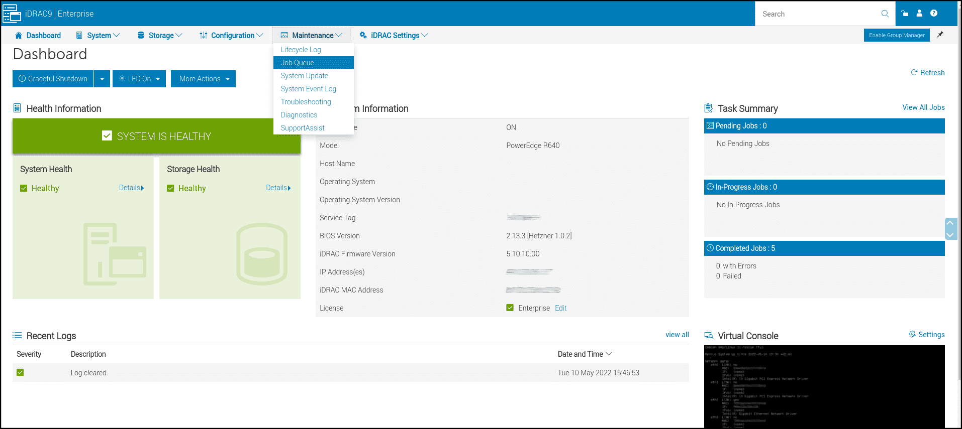 Dell PowerEdge Quickstart Guide 14G - Hetzner Docs