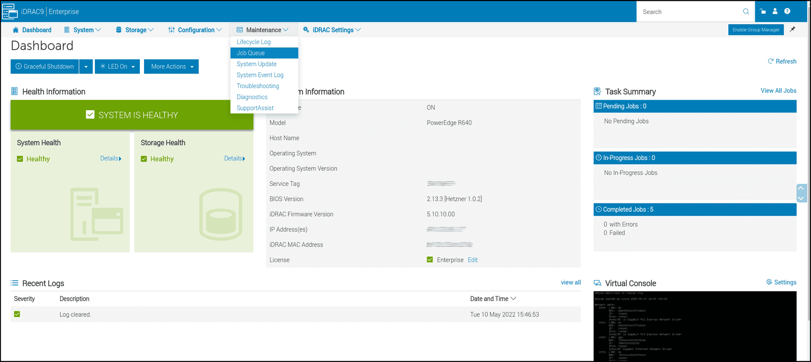 Dell PowerEdge Quickstart Guide 14G - Hetzner Docs