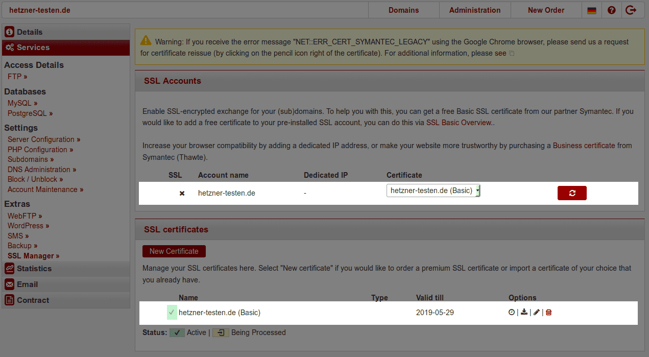 SSL Guide - Hetzner Docs