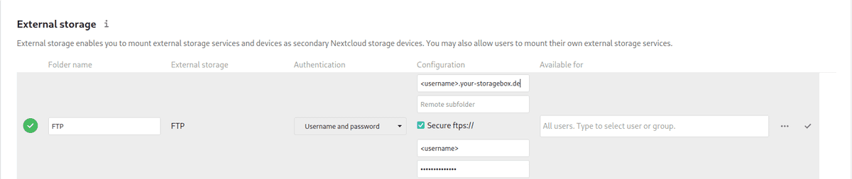 Mount External Storage Hetzner Docs