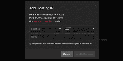 Adding a Floating IP - Hetzner Docs